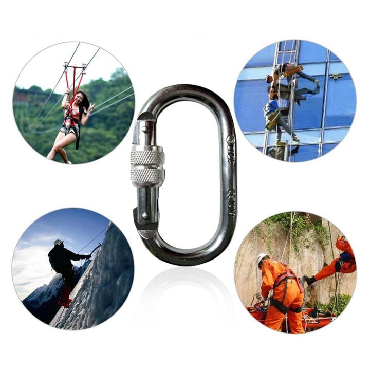 O-shape Climbing Lock Stainless Steel Main Hiking Hook Clip | Daraz.com.bd