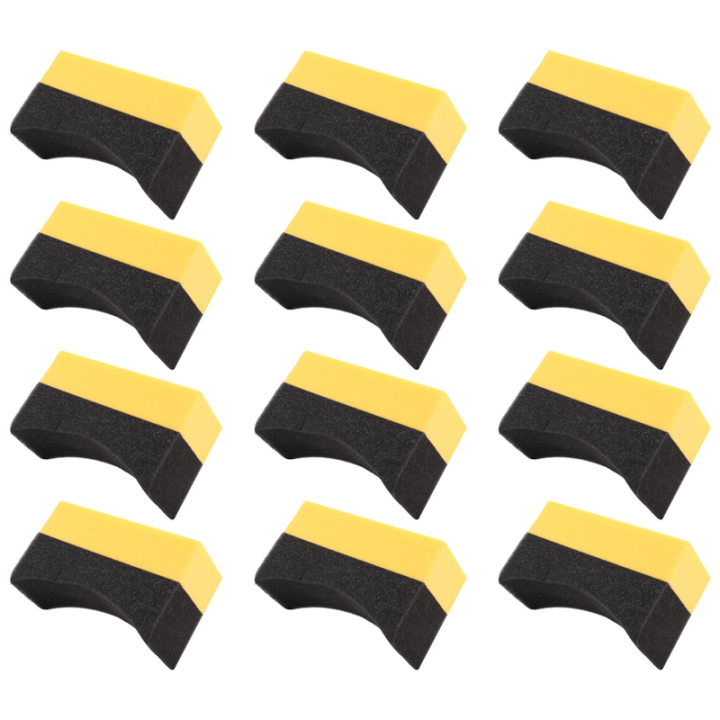 ZOROOM 12 Pieces Tire Contour Dressing Applicator Pads Color Polishing ...