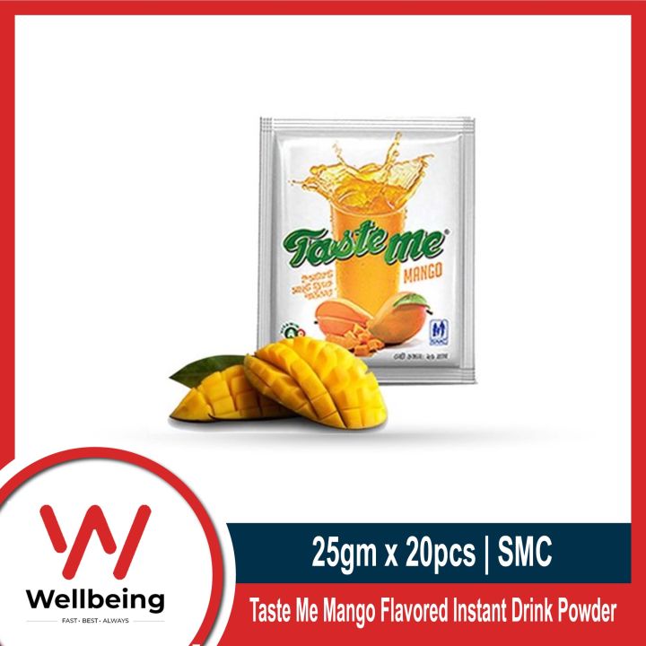 SMC Taste Me Mango Flavored Instant Drink Powder - 25gm Pack X 20Pcs ...