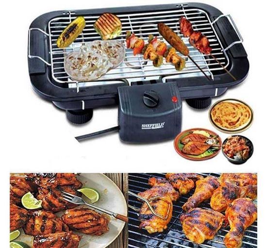 Electric Barbecue BBQ Grill Machine - Black | Daraz.com.bd