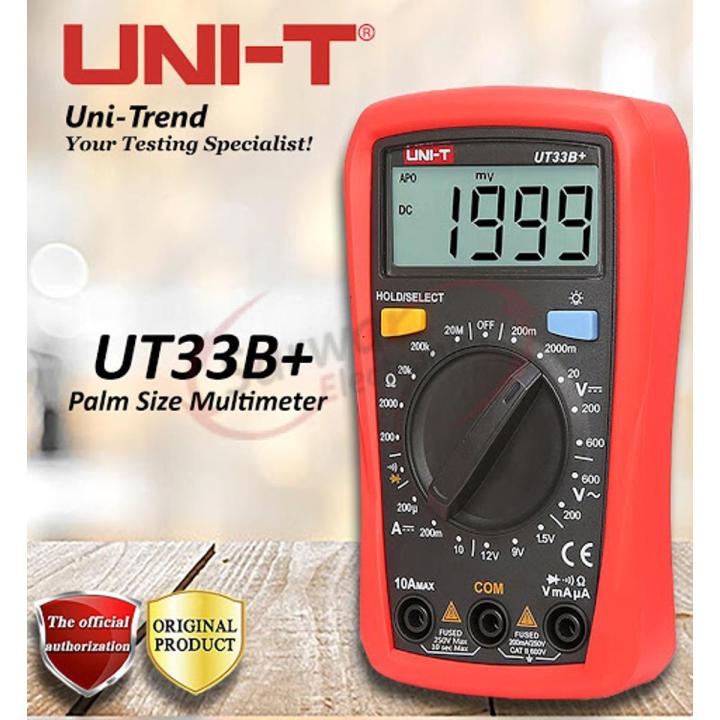 UNI-T UT33B+ Digital Multimeter Current AC DC Voltage Resistance Diode ...