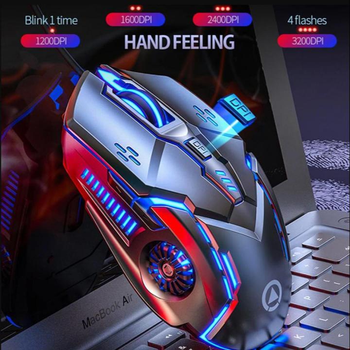 G5 Wired Gaming Mouse Colorful Backlight 6 Button Silent Mouse 4-Speed ...