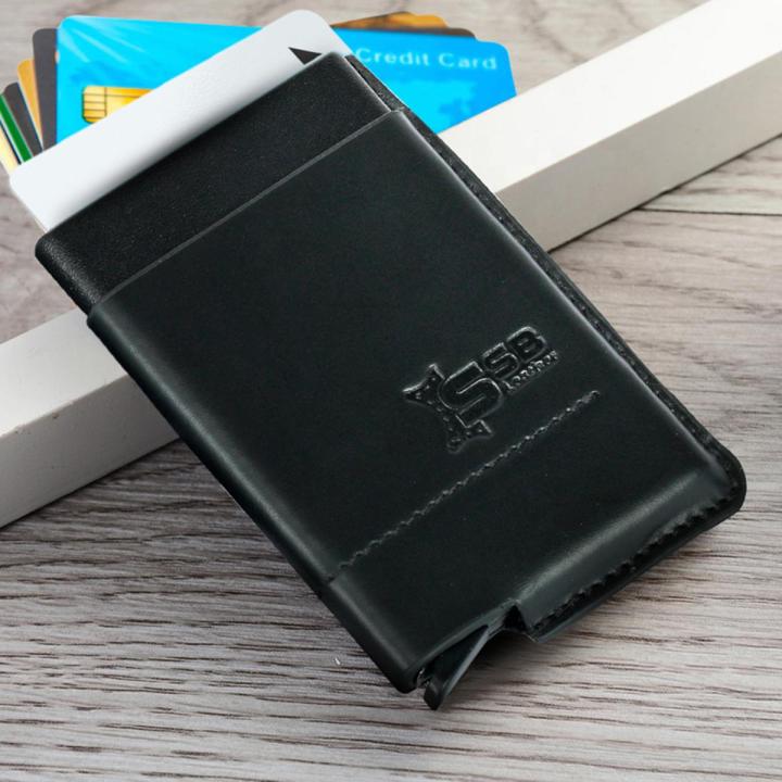 SSB Leather Blue Edge Smart Card Holder SB-SC59 | Daraz.com.bd