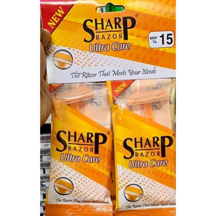 Sharp Ultra Care Razor - One Time Razor ( 3 pcs Bundle Pack ) | Daraz ...
