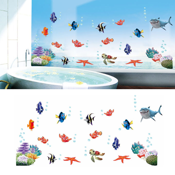 【Lejia】Cartoon Bubble Fish Wall Kids Bedroom Decor | Daraz.com.bd