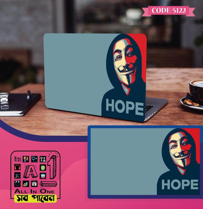 Anonymous mask Design Laptop Sticker | Daraz.com.bd