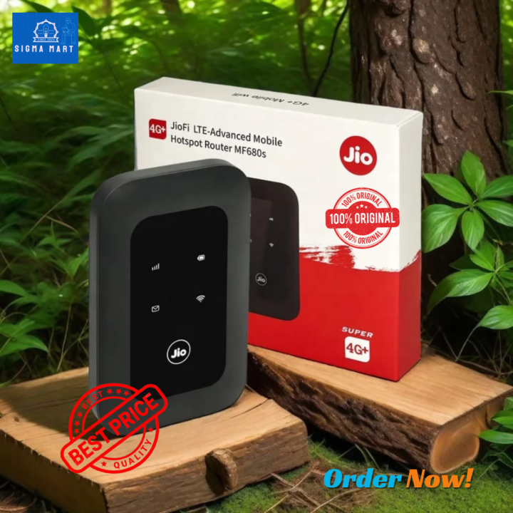 JIO 4G Wifi Airport pocket Router with Battery Type -C charging | Daraz ...