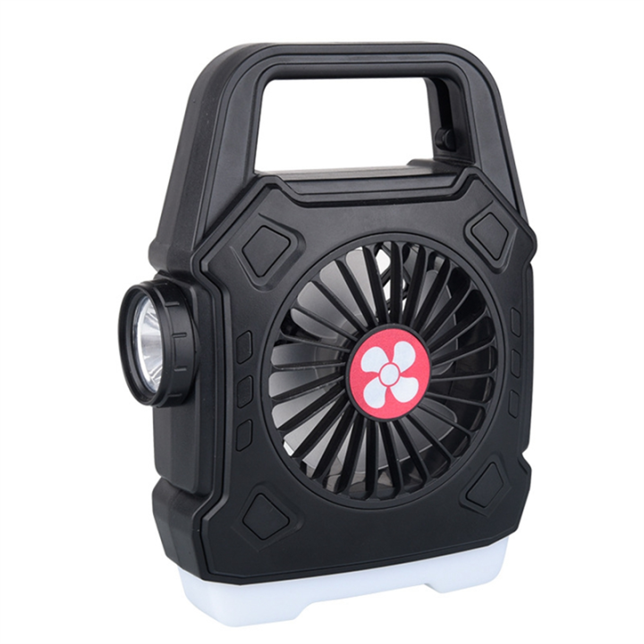 Portable Camping Fan with Light Multifunctional Outdoor Flashlight USB ...