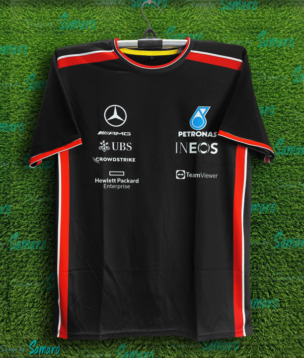 Mercedes AMG Petronas 2024 Team Short Sleeve T Shirt For Man - Mercedes ...