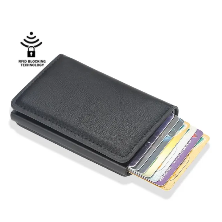 Fashion ID Credit Card Holder Wallet Brand Men Anti Rfid Blocking ...