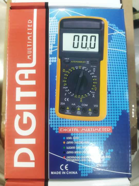 Digital Multimeter 9205A Volts Amps Resistors Ohms TransistorTester ...