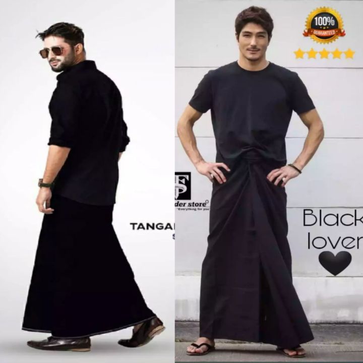 Lungi 5 Hand Black Linen 1 pcs / Wholesale Price Ever / Multicolor ...