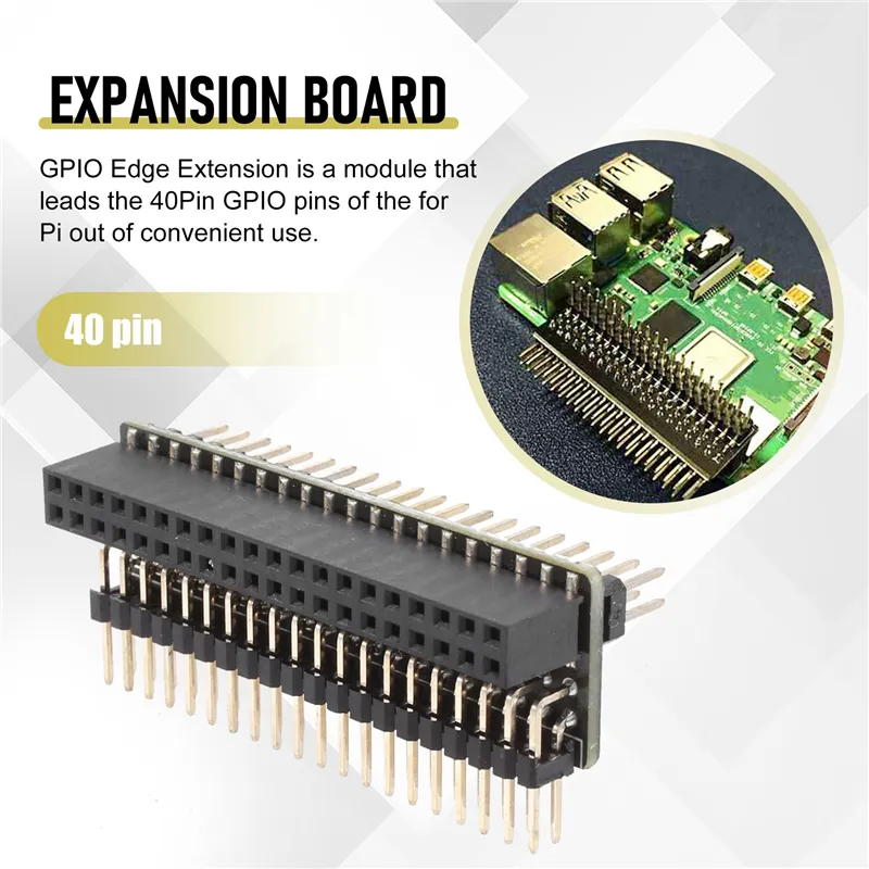 Mini Connectors for 40-Pin GPIO 1 to 2 Expansion Board 2 x 20-Pin Strip ...