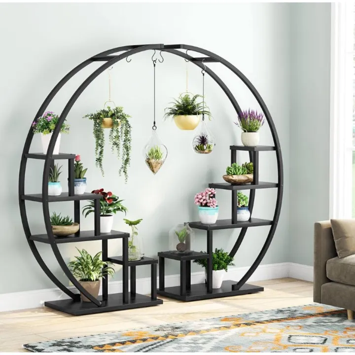 5-Tier Metal Plant Stand Curved Display Shelf | Daraz.com.bd