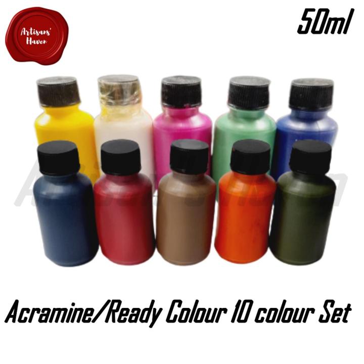 ACRAMIN Ready Colours for Fabric Painting (10 colour set) | Daraz.com.bd