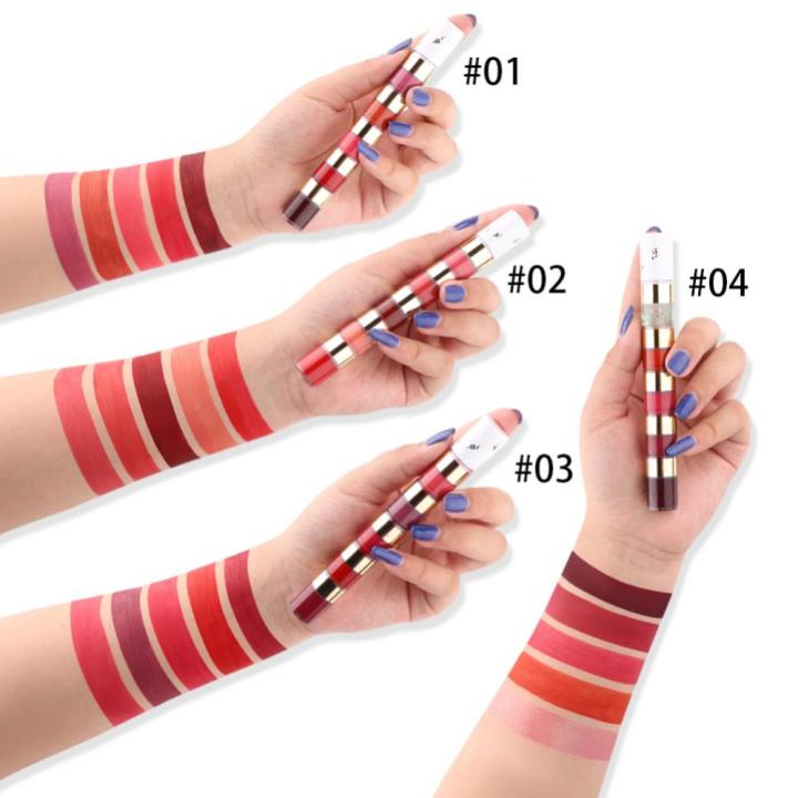 CMAADU 5 In 1 Matte Liquid Lipstick Set | Daraz.com.bd