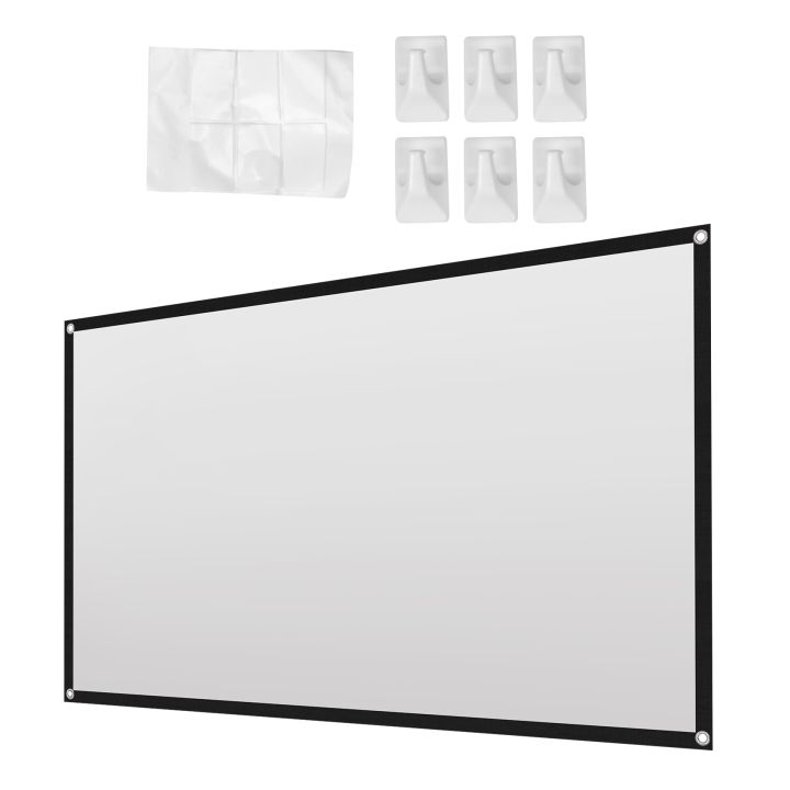 Projector Screen for Home Theater White Foldable Anti- (60Inch) | Daraz ...