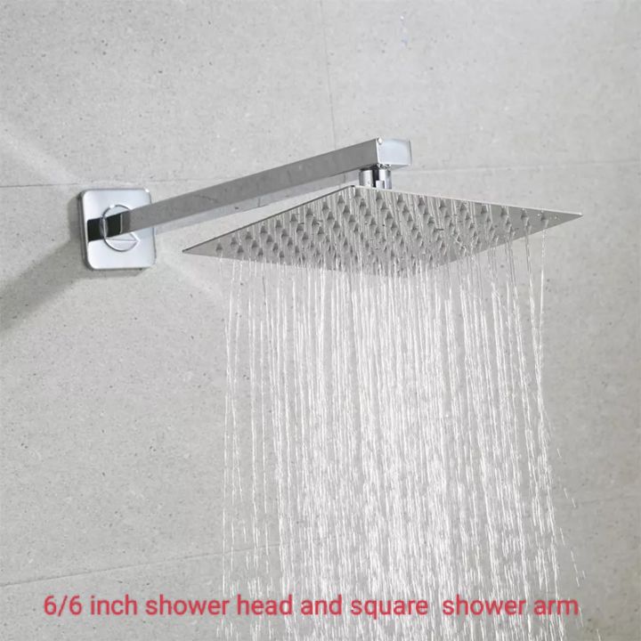 6/6 shower set SS shower and and shower arm | Daraz.com.bd