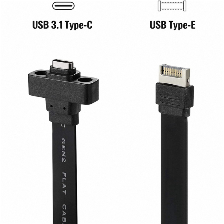 USB 3.1 Front Panel Type E Male To USB-C Type C Expansion Cable ...