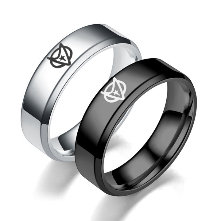 Star Trek Stainless Steel Lovers Ring Women Men Couple Rings Movie ...