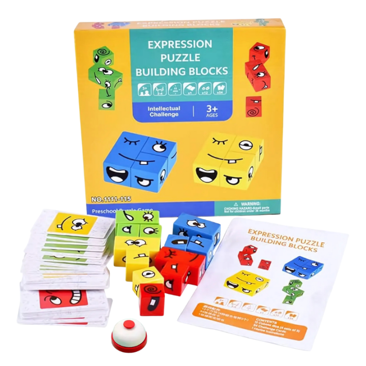 Pre School Expression Puzzle Building Blocks by Chalkpencil | Daraz.com.bd