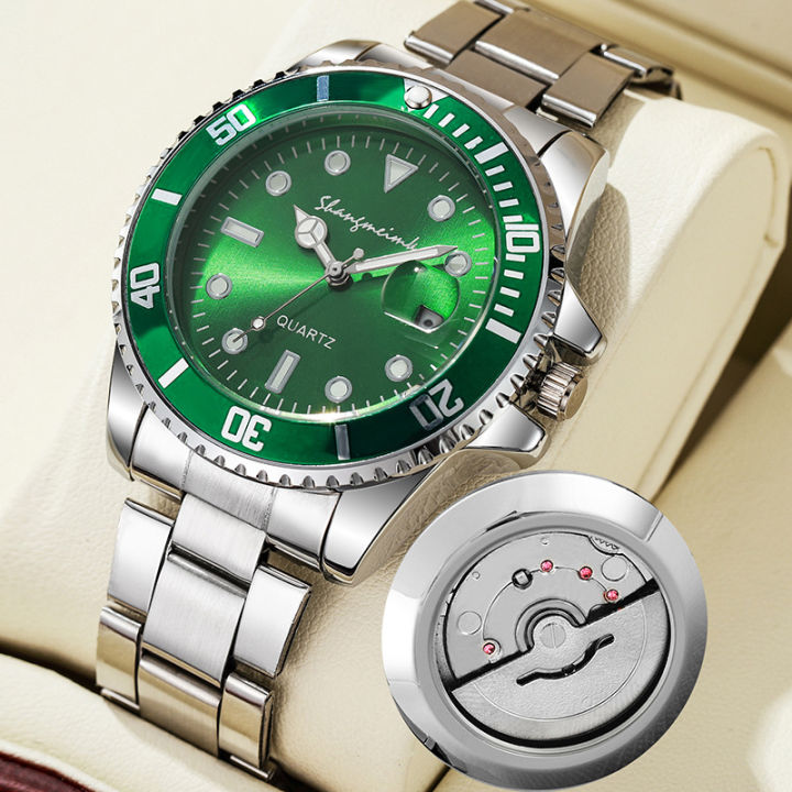New Green Submariner Automatic Fake Mechanical Watch Men's Watch Hollow ...