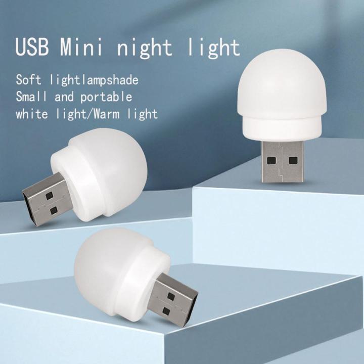 USB Plug Lamp Mini Night Light Computer Mobile Power Charging Small ...
