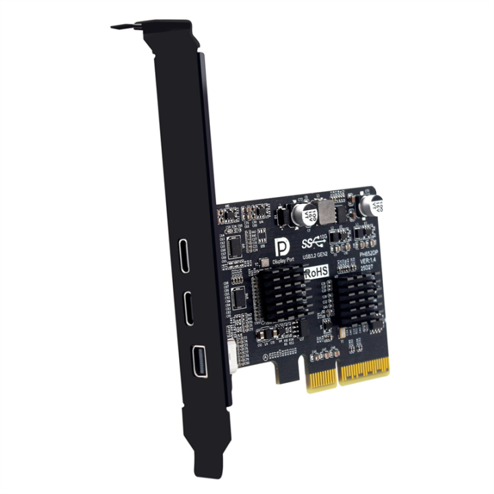 Video Expansion Card PCI-E X4 to Type-C Supports DP Display Interface ...