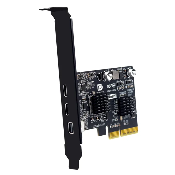 Video Expansion Card PCI-E X4 to Type-C Supports DP Display Interface ...