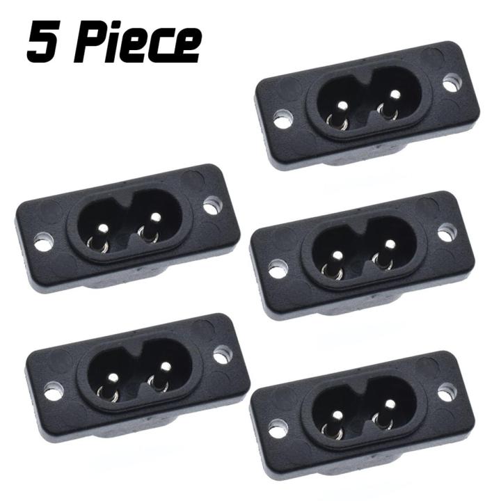 5 PCS 2 PIN AC POWER SOCKET CONNECTOR IEC320 C8 | Daraz.com.bd