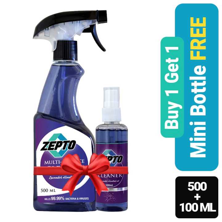 Zepto Multi-Surface Cleaner (500ml + 100 ml Mini Bottle FREE) - B1G1 ...