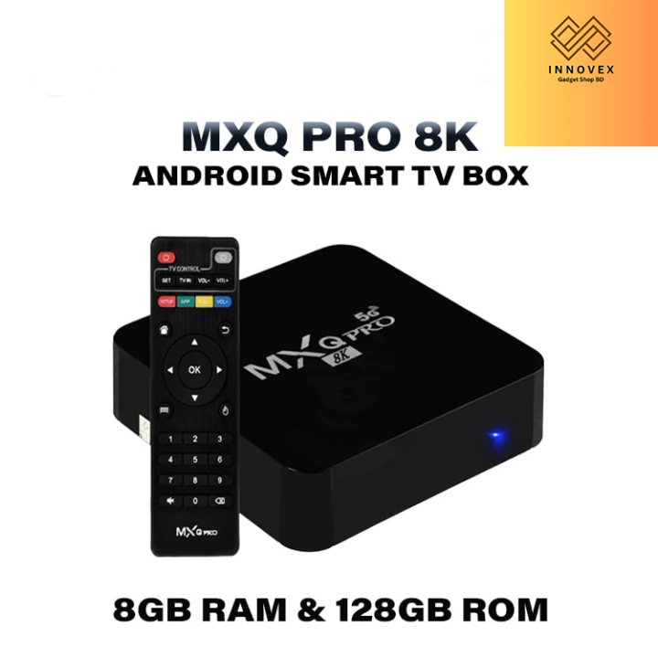 MXQ Pro 8K Android Smart TV Box (8GB RAM & 128GB ROM) | Daraz.com.bd
