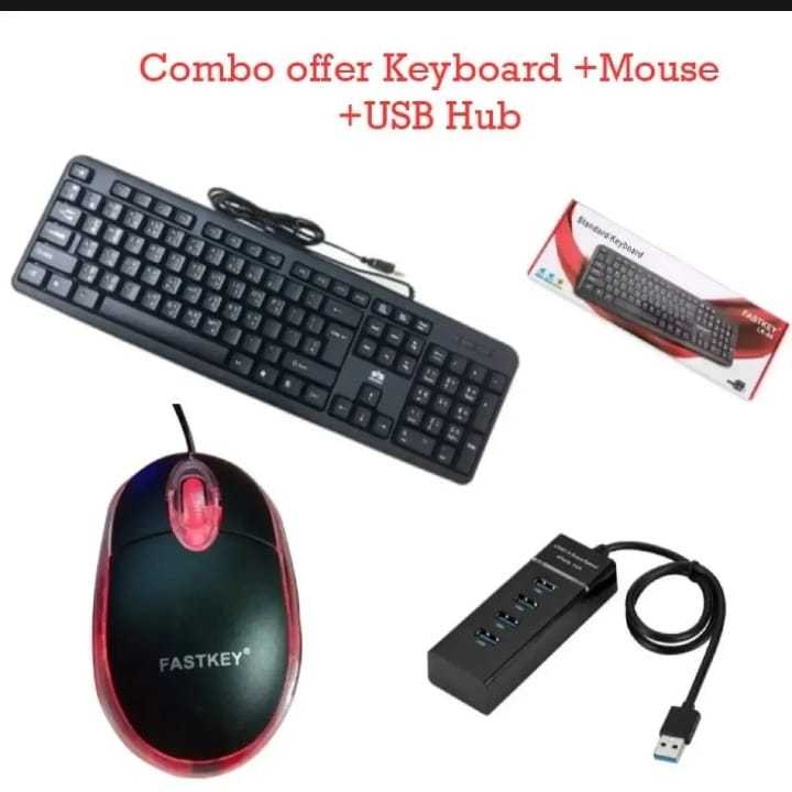 Combo Offer Keyboard + Mouse + Usb Hub - Enhance Mobile Phone ...