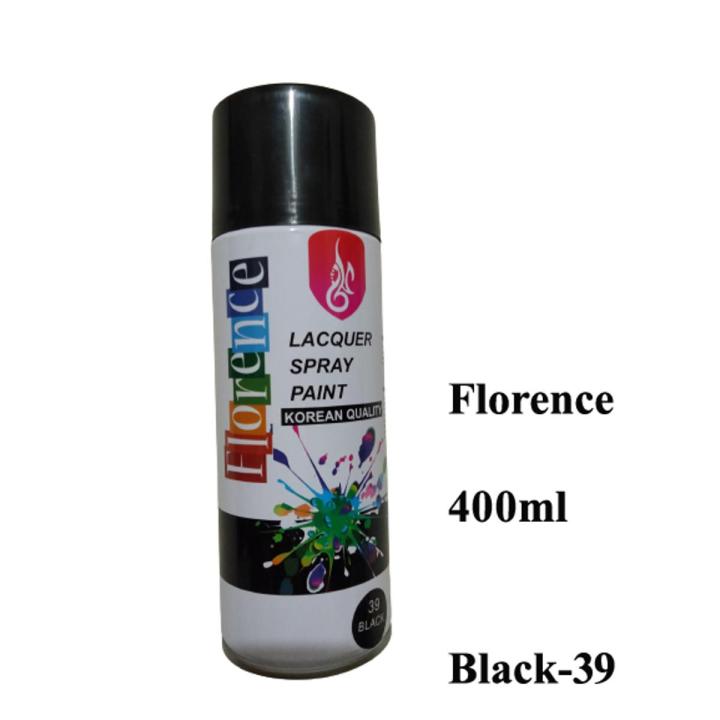 Florence Lacquer Spray Paint Black | Daraz.com.bd