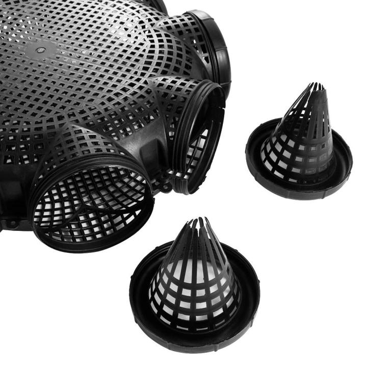 Fishing Pot 3/6/8 Holes Black Fish Net Cage Durable Plastic Mud Cage ...