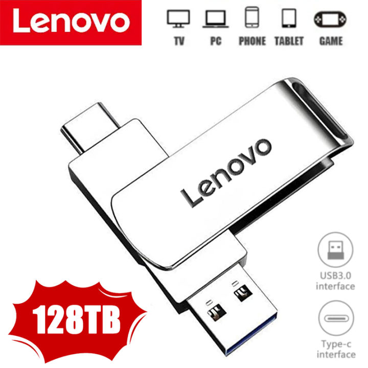 Lenovo U Disk 128TB USB 3.0 High Speed Pen Drive 8TB 4TB Transfer Metal ...