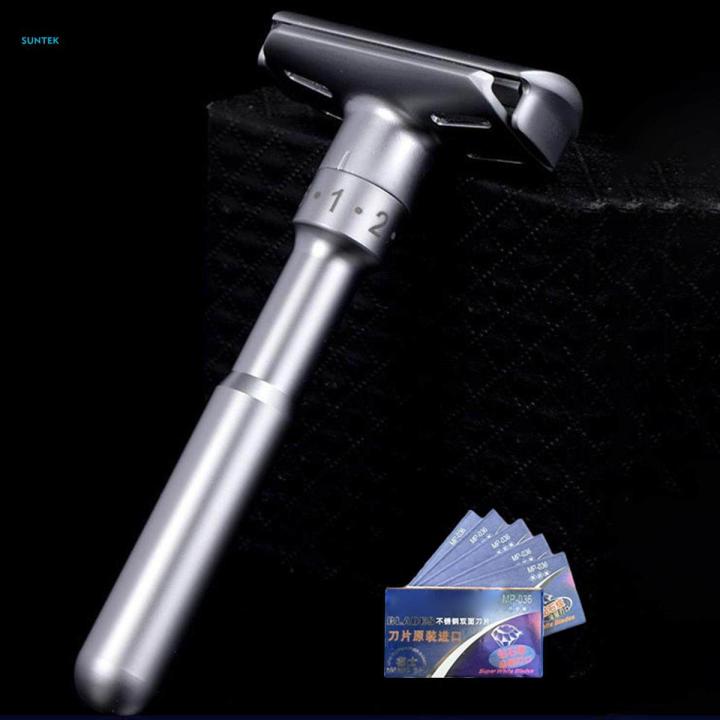 Adjustable Double Edge Safety Wet Shaving Smooth Close Clean Shave Full ...