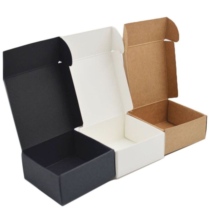 【Customizable】 10pcs Small Gift Craft Jewelry Wrapping Kraft Paper Box ...