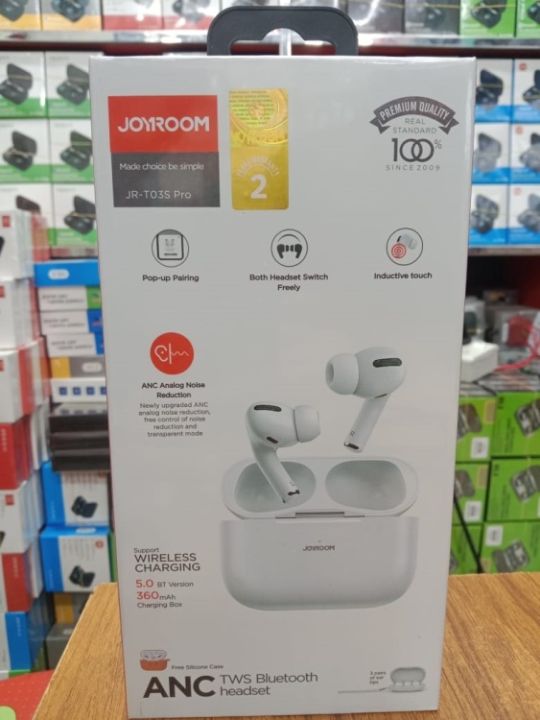 JOYROOM Wireless Earbuds with ANC JR-T03S pro Air TWS White joyroom ...