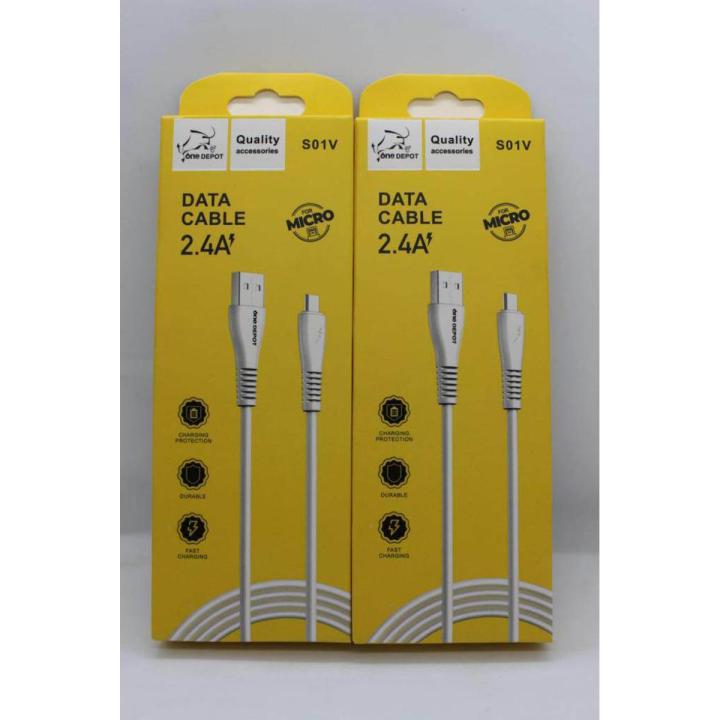 One Depot data cable 2.4A S01v micro cable | Daraz.com.bd