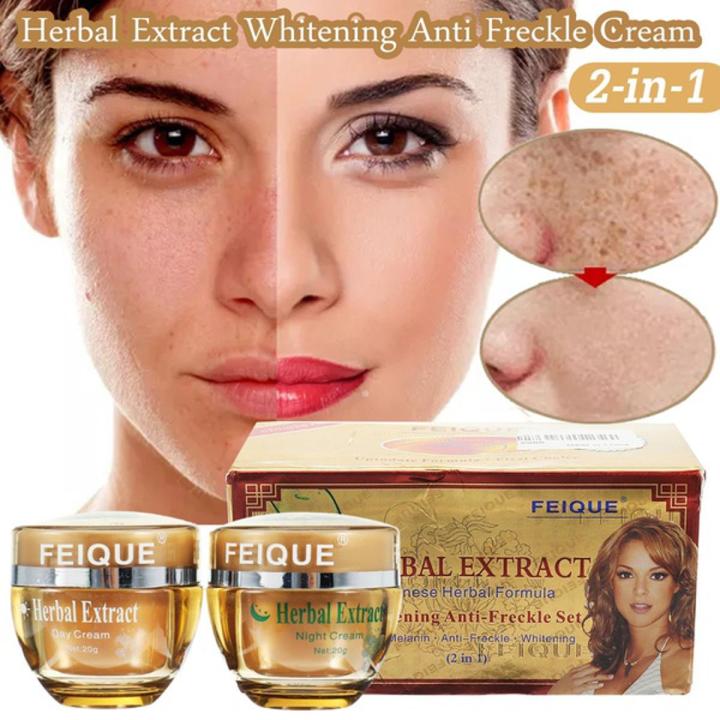 FEIQUE Herbal Extract Whitening Anti-Freckle Set | Daraz.com.bd