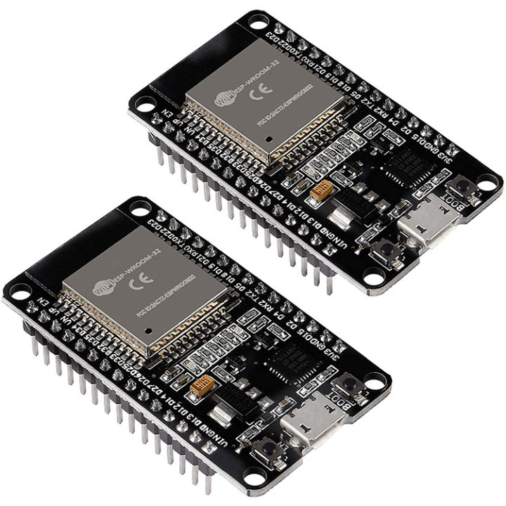 2 Pack ESP32 ESP-32S Development Board 2.4GHz Dual-Mode WiFi + Bluetooth Dual Cores ...