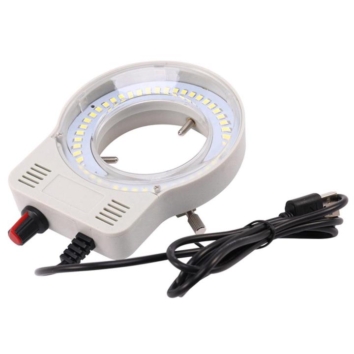 2X 48 LED Industrial Microscope Camera Light Source Ring Lamp Light ...