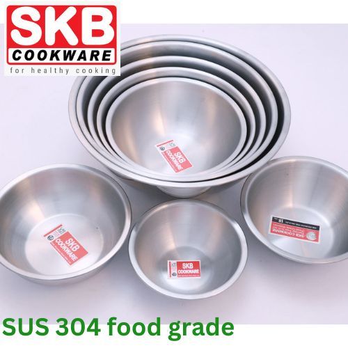 SKB SUS304 Food grade Stainless Steel "Mixing Bowl" | Daraz.com.bd