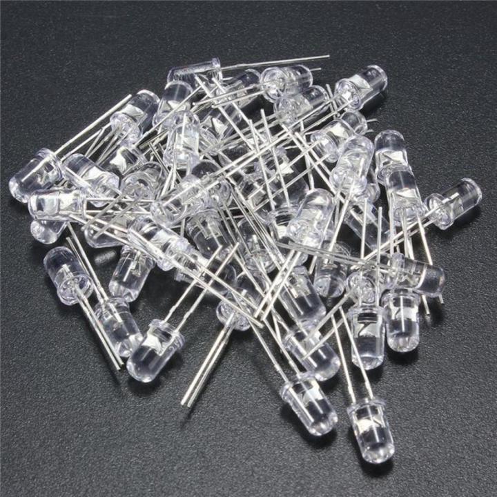 5mm white led 100 pcs | Daraz.com.bd