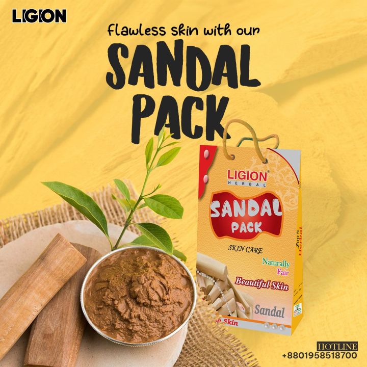 Ligion Herbal Sandal Pack 50gm - Face Pack | Daraz.com.bd