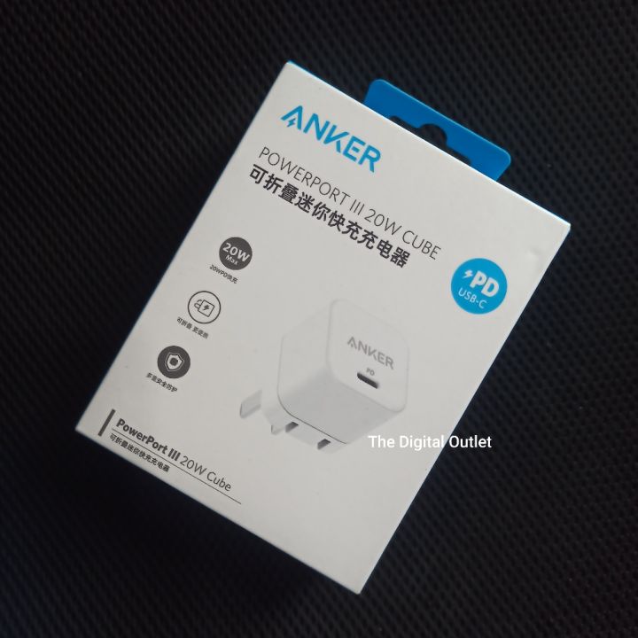 Anker PowerPort III 20W Cube PD USB-C Fast Charging Adapter - A2149 ...