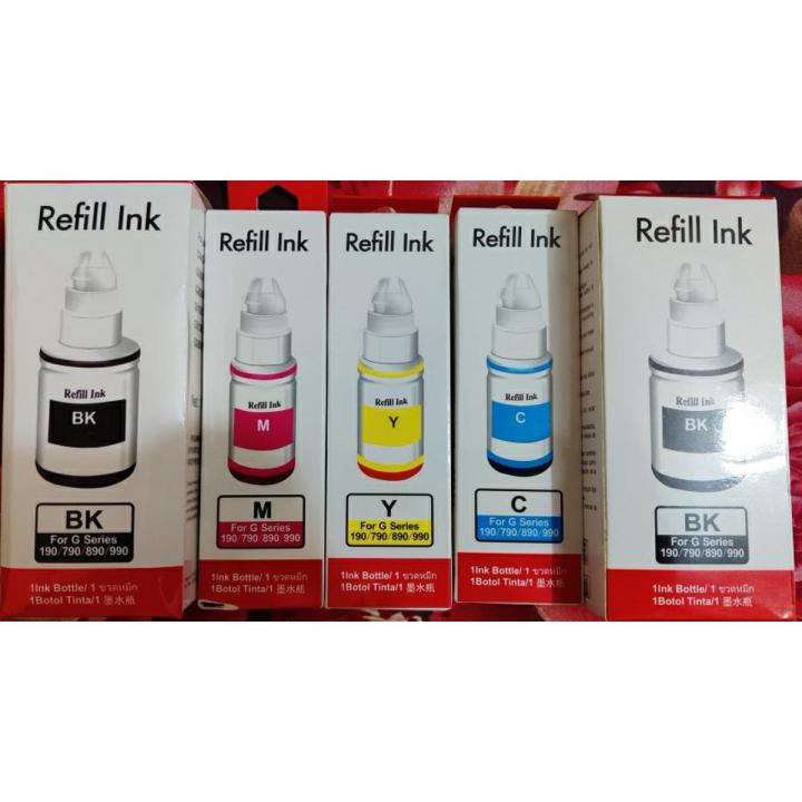 Canon Ink Bottle (FULL SET) Canon GI-790 four color ink bottle refile ...