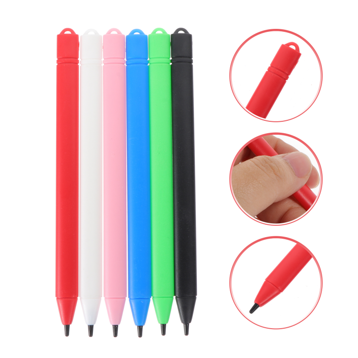 6 Pcs Lcd Paint Pen Writing Pens Painting Drawing Tablet Baby Graffiti ...