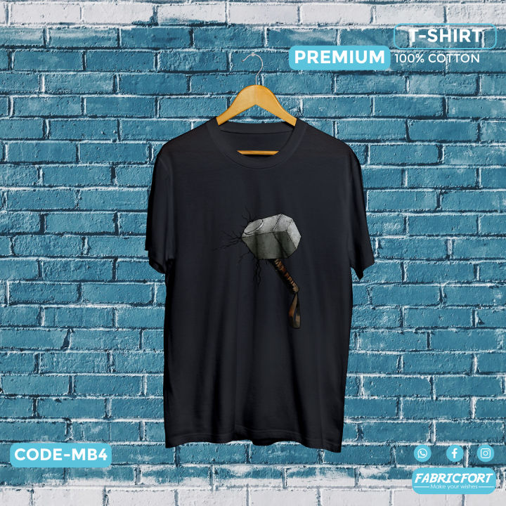 Fabric Fort Half Sleeve "Thor mioner" Cotton T-shirt For Men and Women ...